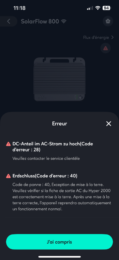 Code Erreur Pole Ptrolenull
